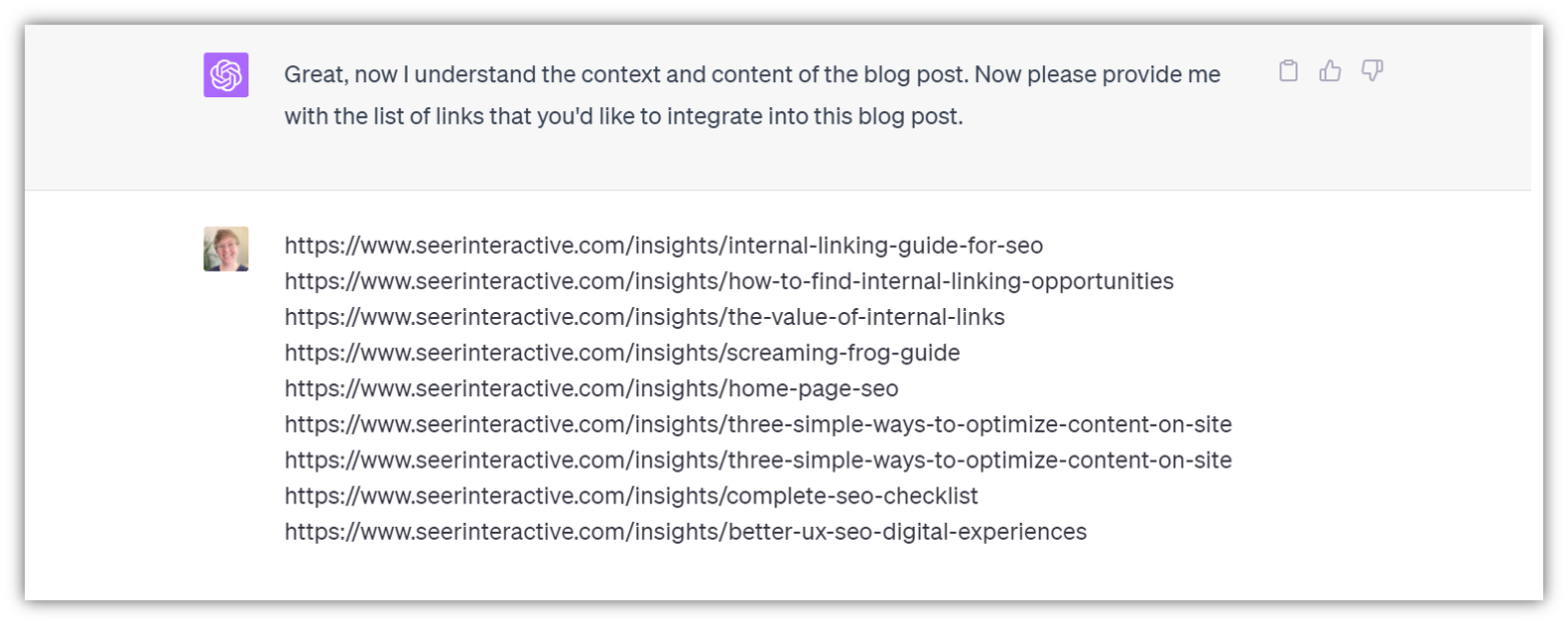 SEO Internal Linking with ChatGPT | Seer Interactive SEO Internal Linking with ChatGPT | Seer Interactive